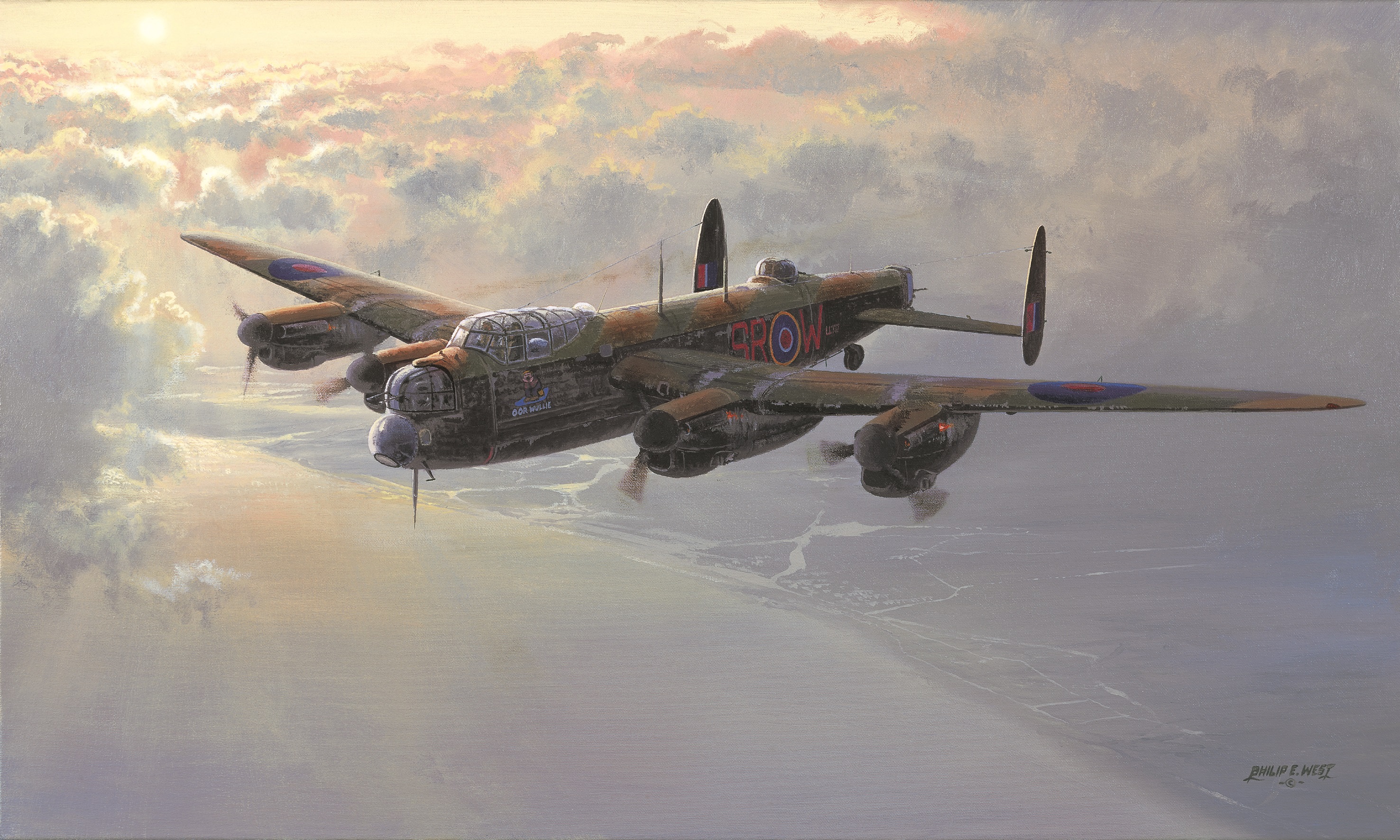 Almost Home Avro Lancaster Limited Ediion print 101 Squadron