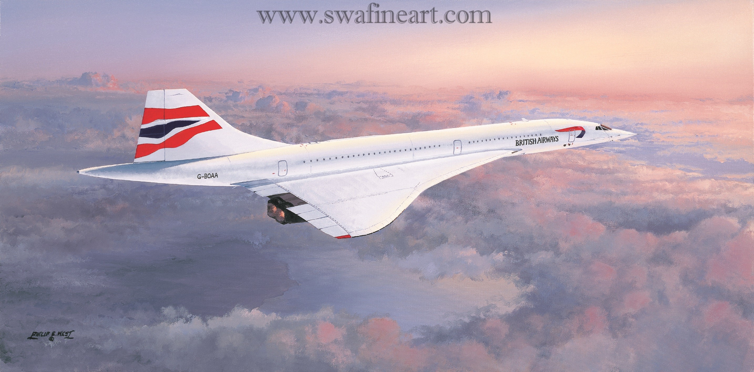 Concorde – Queen of the Skies Philip West limited edition print