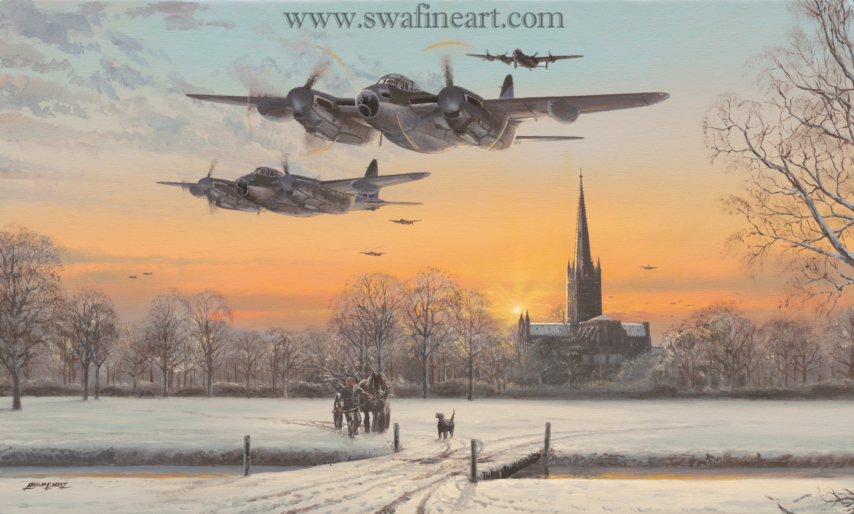 Pathfinder Force de-Havilland Mosquito By Philip West