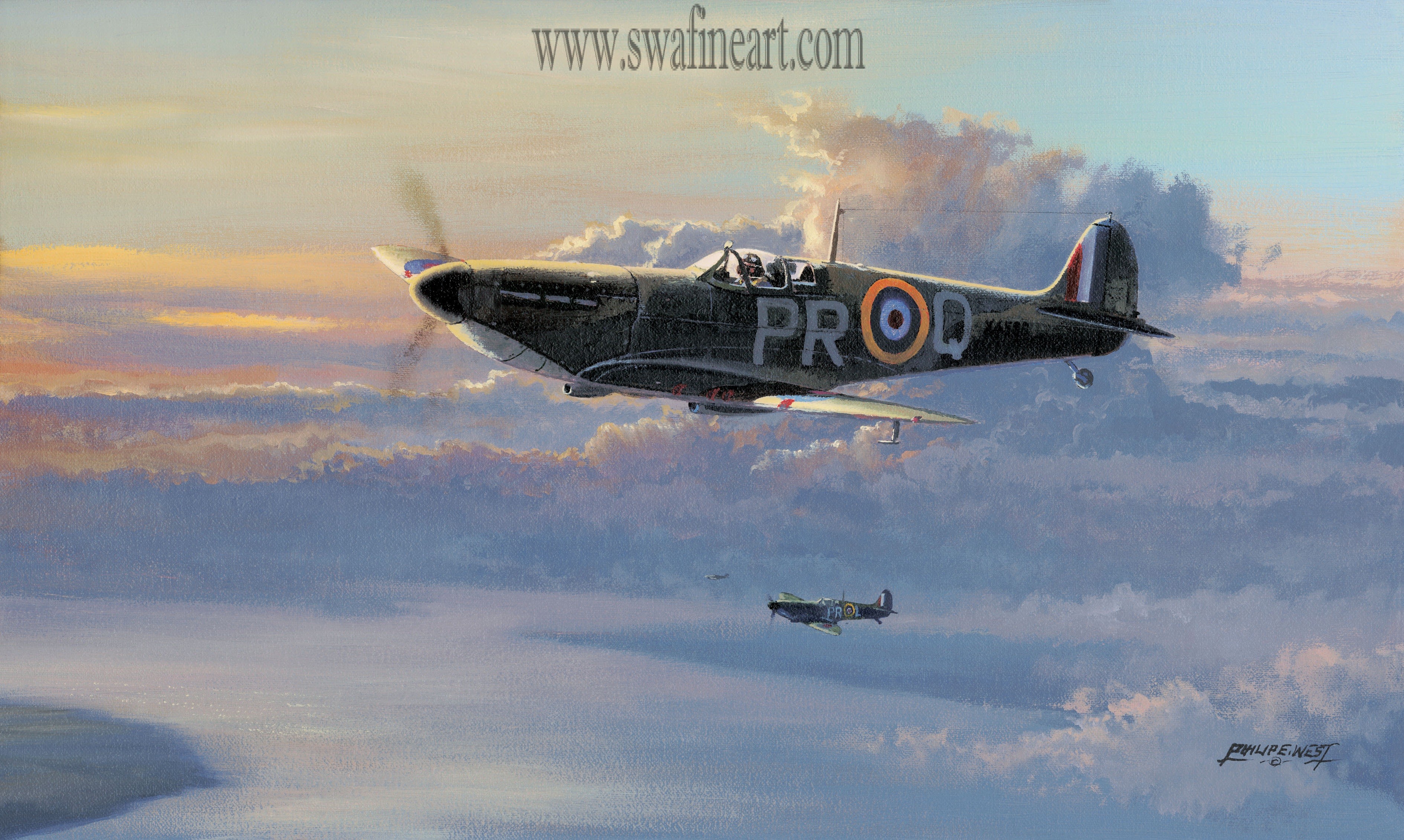 Top Cover Supermarine Spitfire Print The Battle of Britain