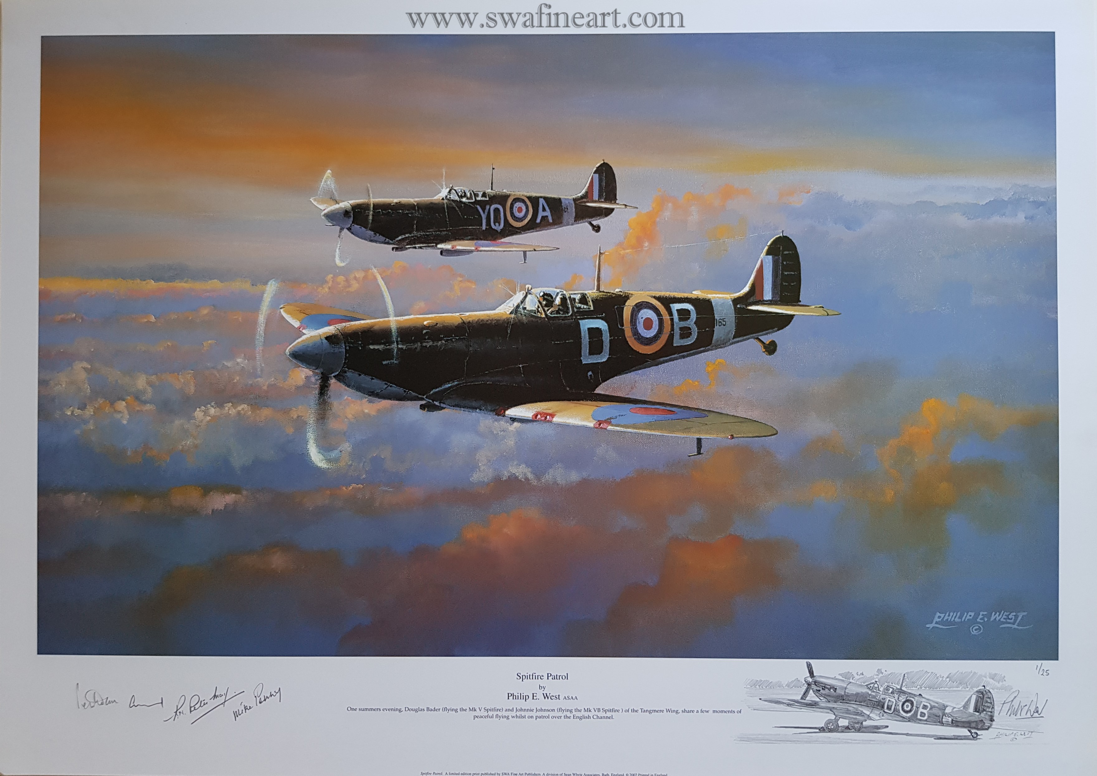 Spitfire Patrol Philip West Remarque Edition The Tangmere Wing