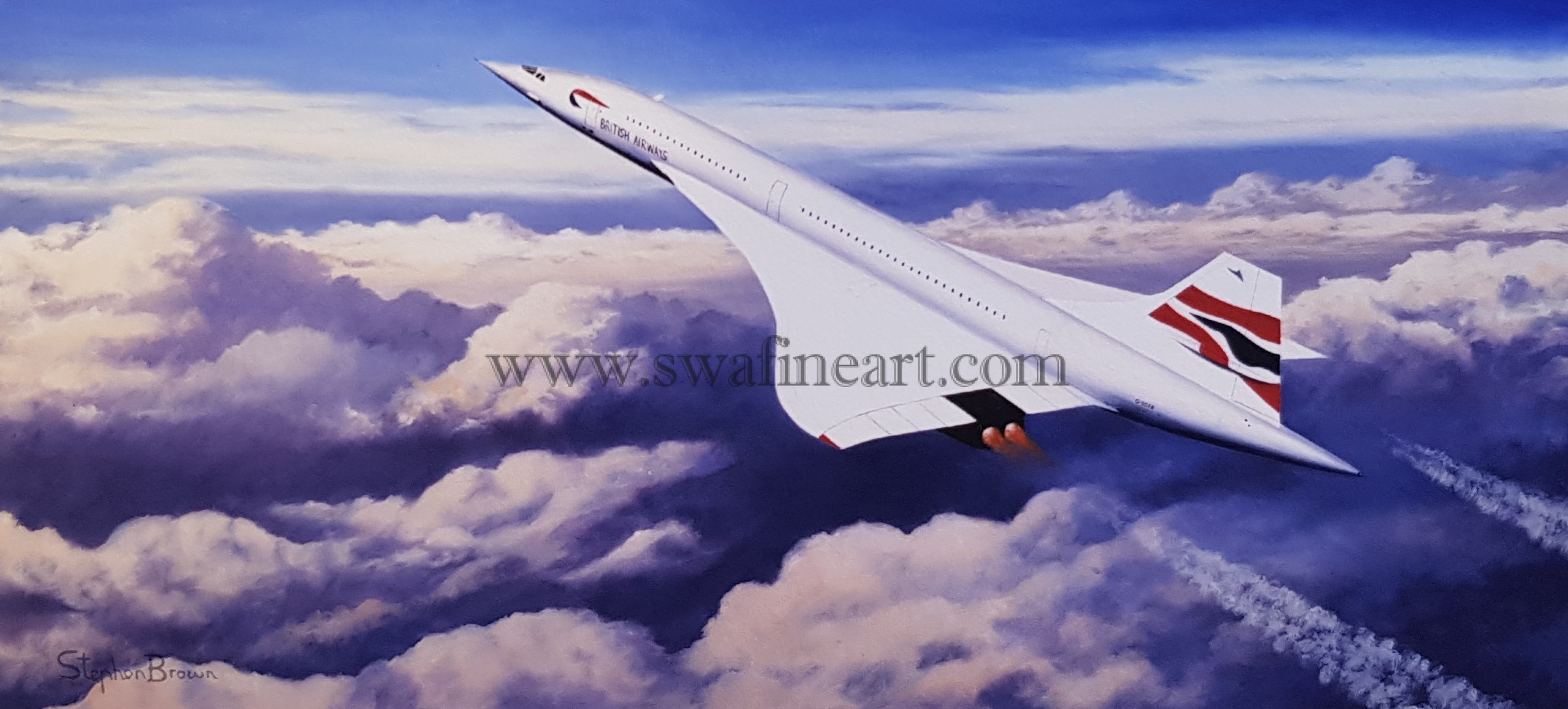 Concorde print The Pride of Britain By Stephen Brown