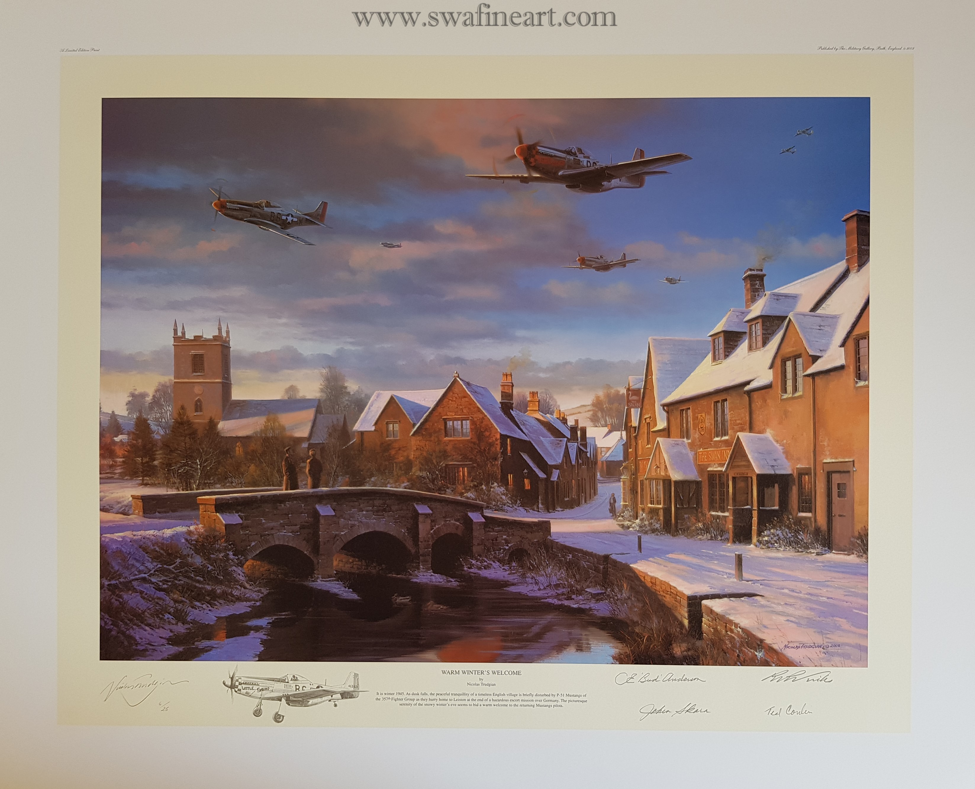 Warm Winters Welcome by Nicolas Trudgian Remarque print