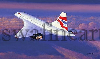 Farwell Concorde Birthday Card British Airways Concorde G-BOAF
