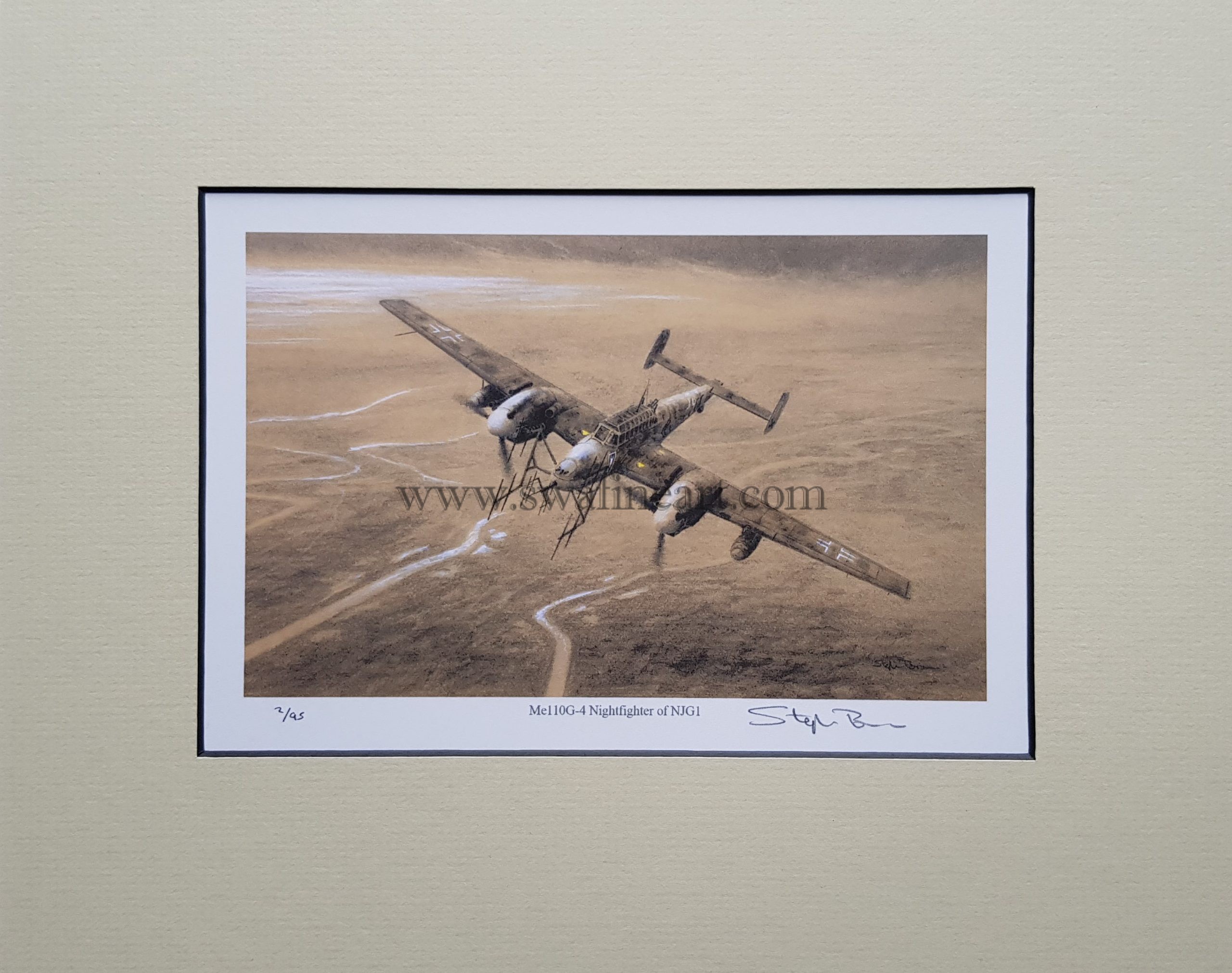 Me 110 G 4 Nightfighter. of NJG 1 Heavy Fighter Bomber