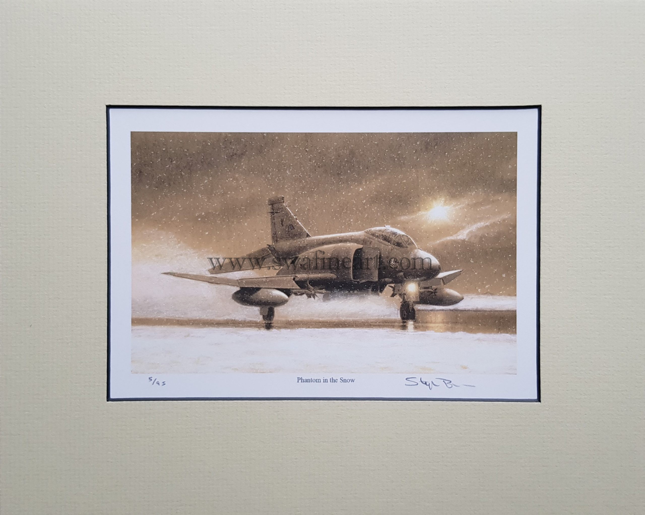 Phantom aviation art print FGR.2 of 23 Sqn. Port Stanley 1983.