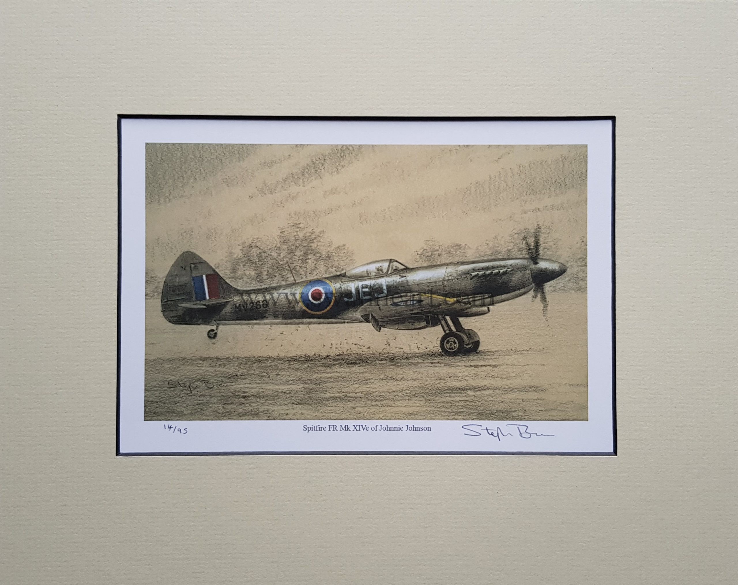 Spitfire FR Mk XIVe of Johnnie Johnson 127 Wing 2nd TAF,