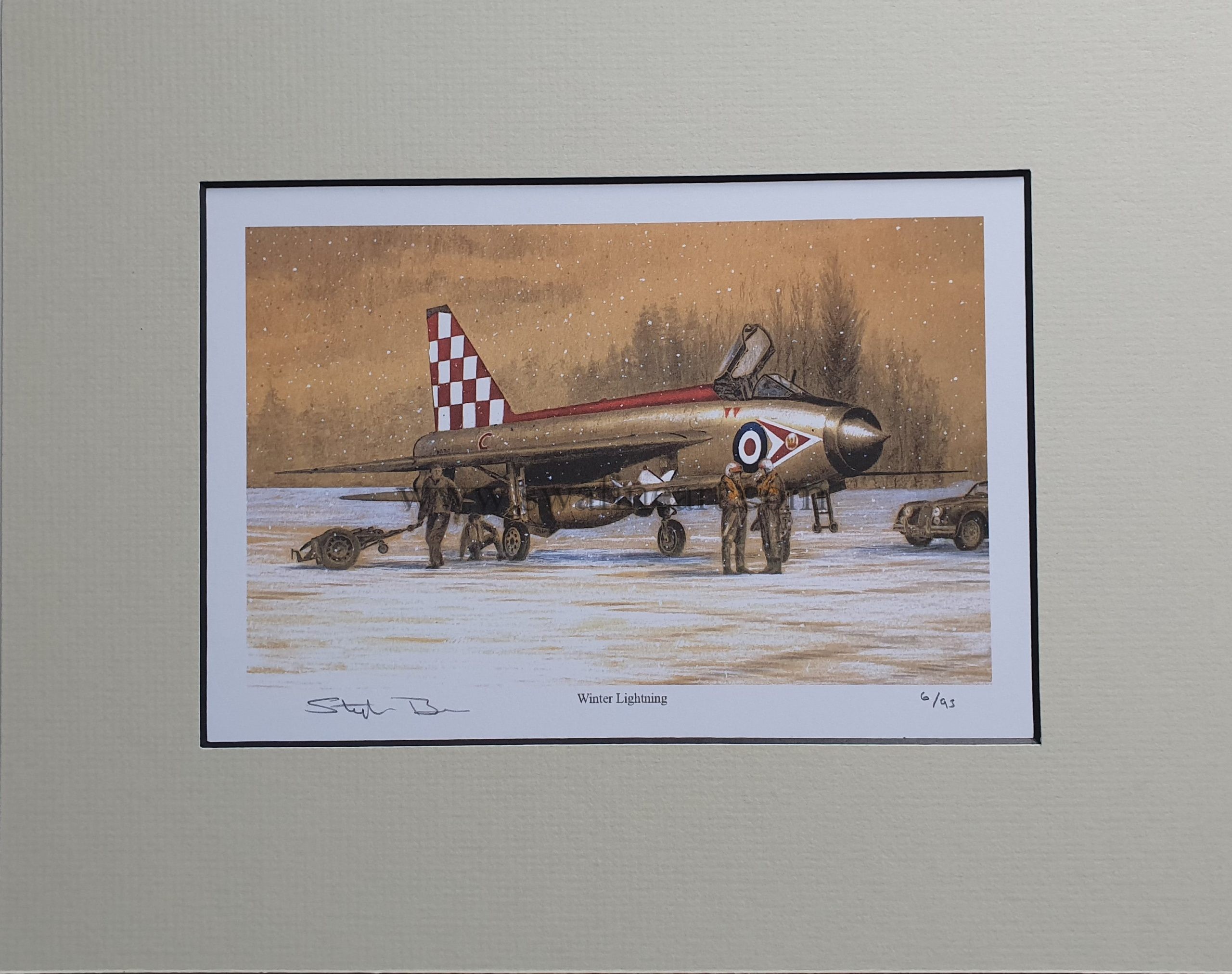 Winter Lightning. English Electric Lightning F.3 The Firebirds.