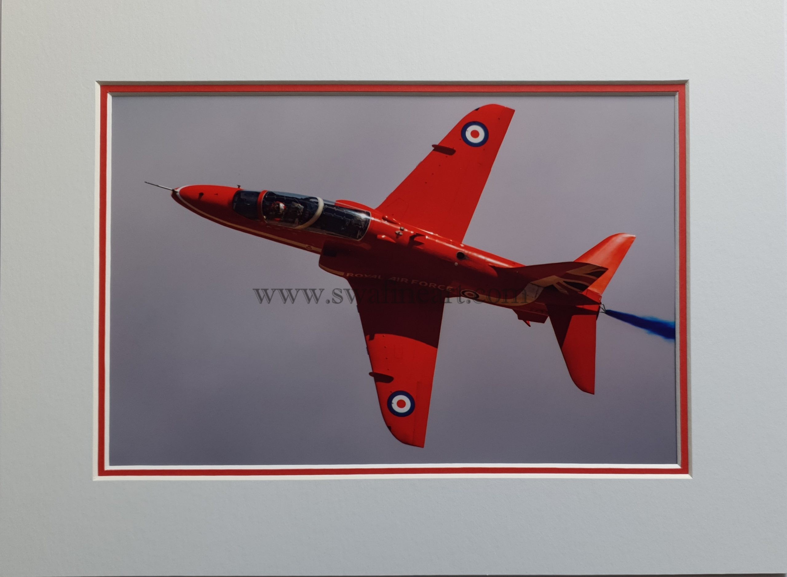Aviation Photograph Red Arrow. The RAF Aerobatic Display Team