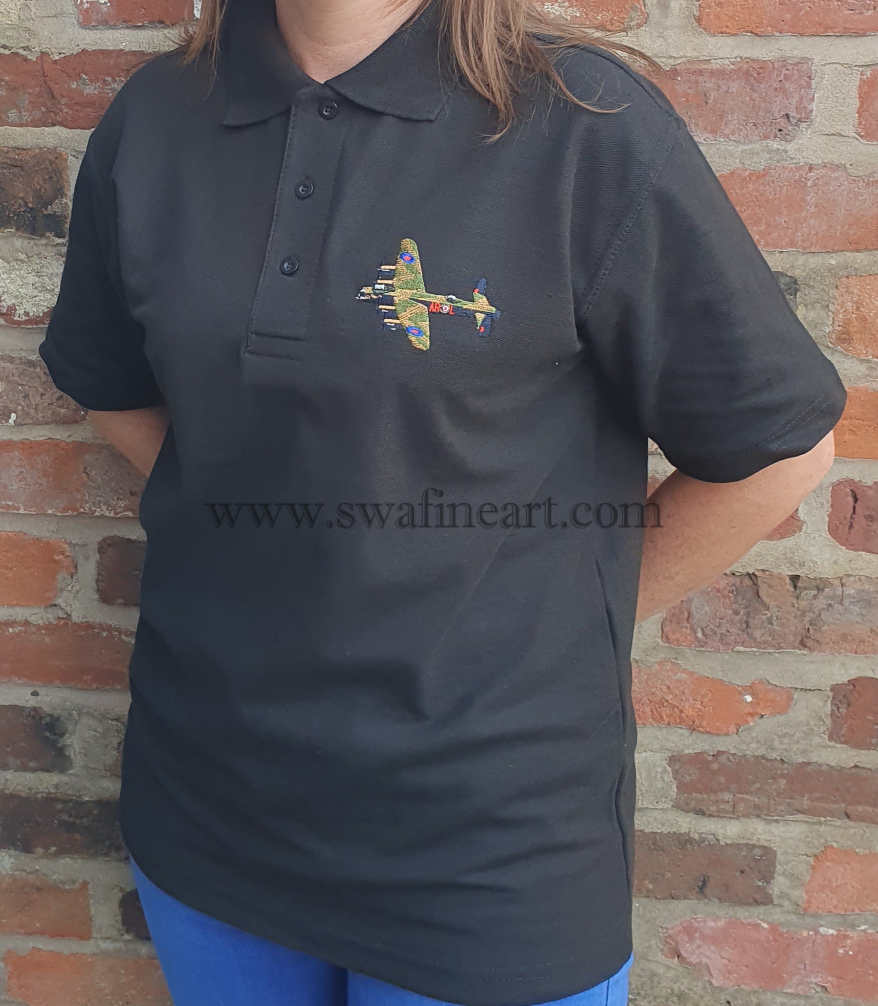 Avro Lancaster Polo Shirt. Battle of Britain Memorial flight.